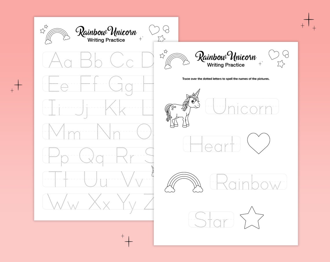 25 Unicorn Preschool Worksheets and Activities for Busy - Etsy