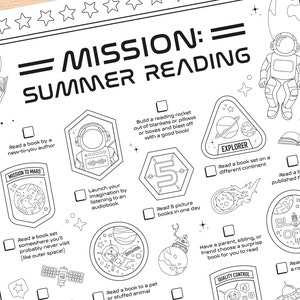 Printable Summer Reading Chart, 24x36" Poster Design, Creative Reading ...