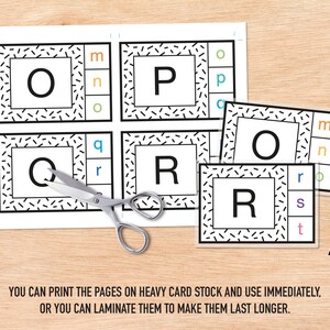 26 Printable Alphabet Matching Cards, A-Z Uppercase & Lowercase Letter ...