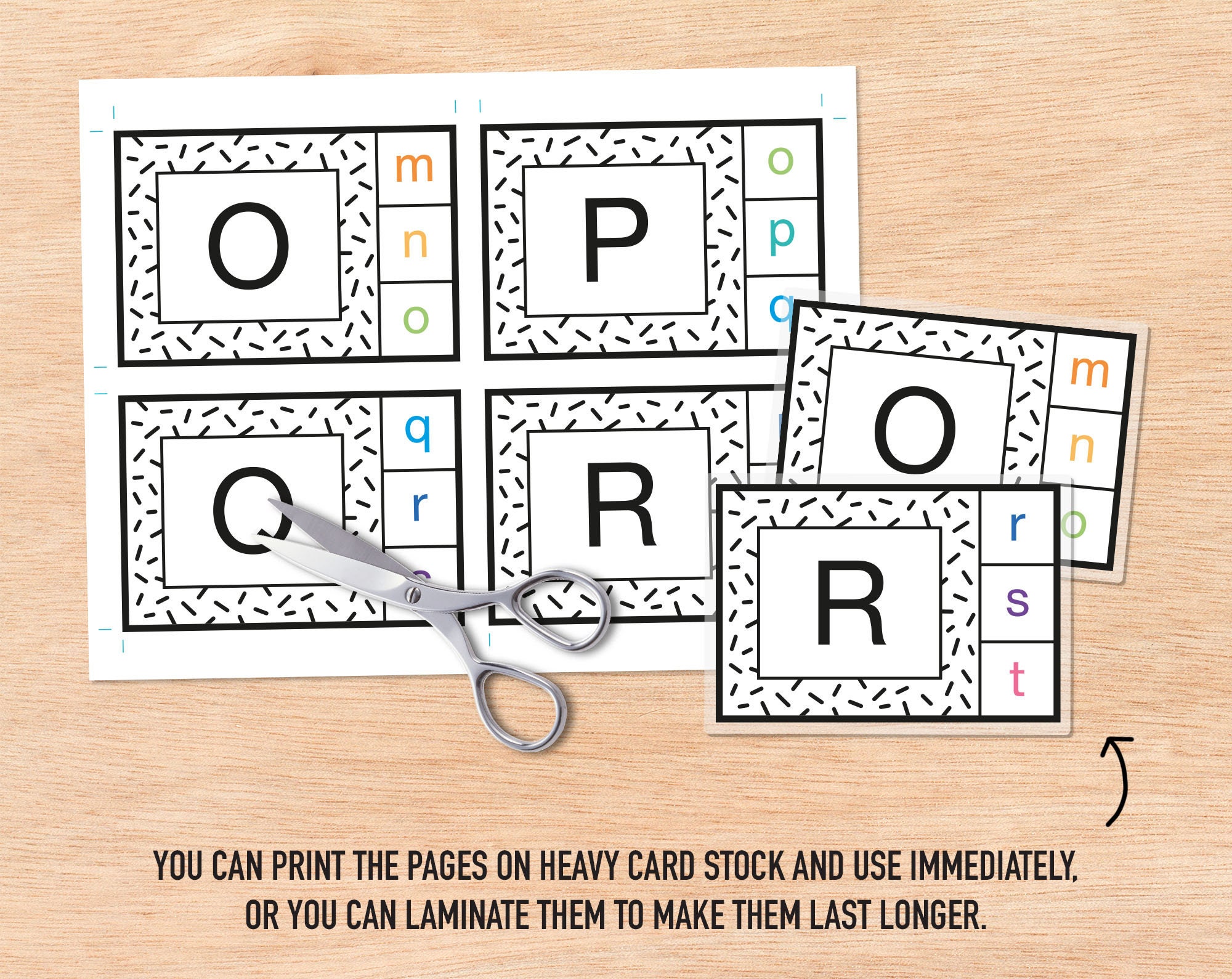 26 Printable Alphabet Matching Cards, A-Z Uppercase & Lowercase Letter ...