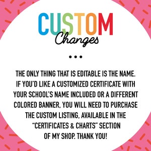 Editable 6th Grade Diploma, Printable Certificate for Class, End of ...