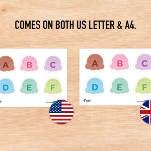 Ice Cream Alphabet (mixed Case), Learn 26 Uppercase & Lowercase Letters ...