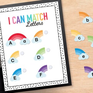 Printable A-Z Letter Matching Activity, Alphabet Puzzle, Preschool ...
