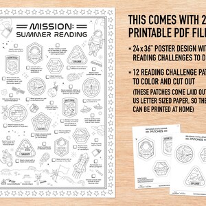 Printable Summer Reading Chart, 24x36" Poster Design, Creative Reading ...