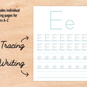 26 Rainbow A-Z Tracing Worksheets, Printable Learning Binder, Alphabet ...