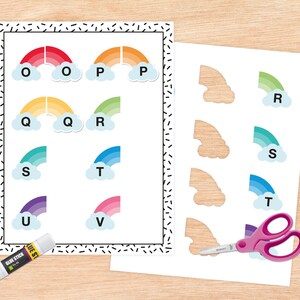 Printable A-Z Letter Matching Activity, Alphabet Puzzle, Preschool ...
