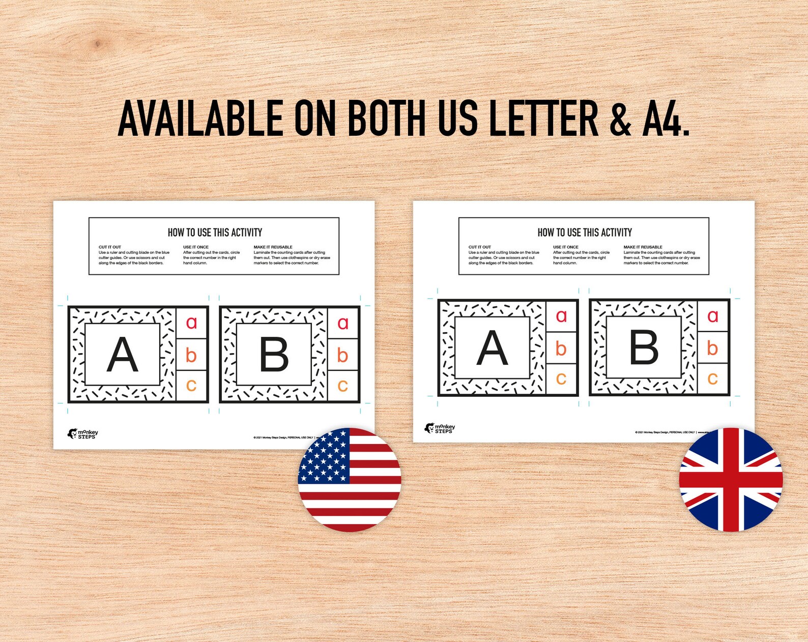 26 Printable Alphabet Matching Cards A-Z Uppercase & | Etsy