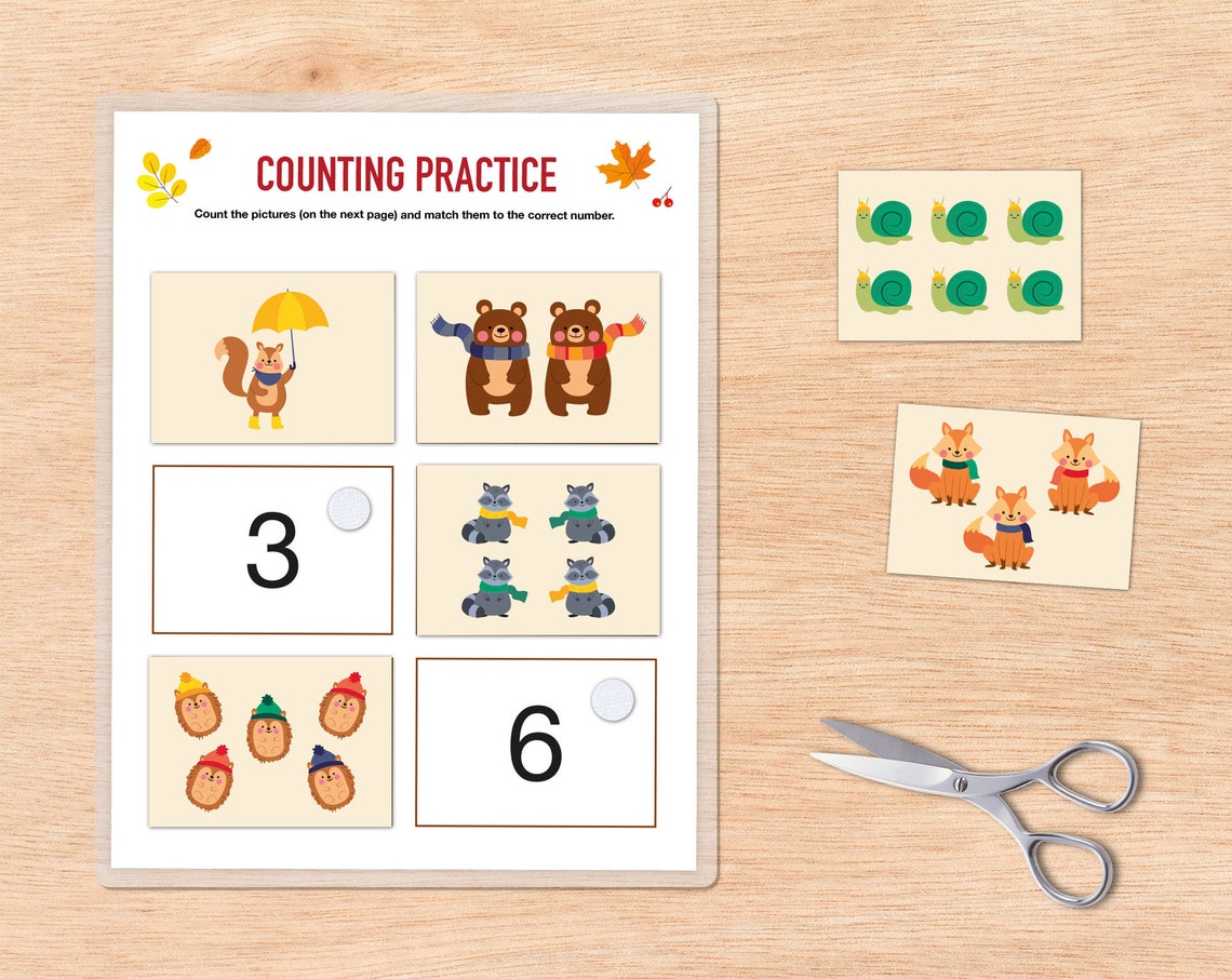 Fall Preschool Busy Binder Printables Autumn Learning Packet | Etsy