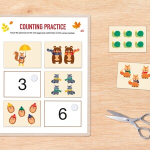 Fall Preschool Busy Binder Printables, Autumn Learning Packet, 20 Pages ...