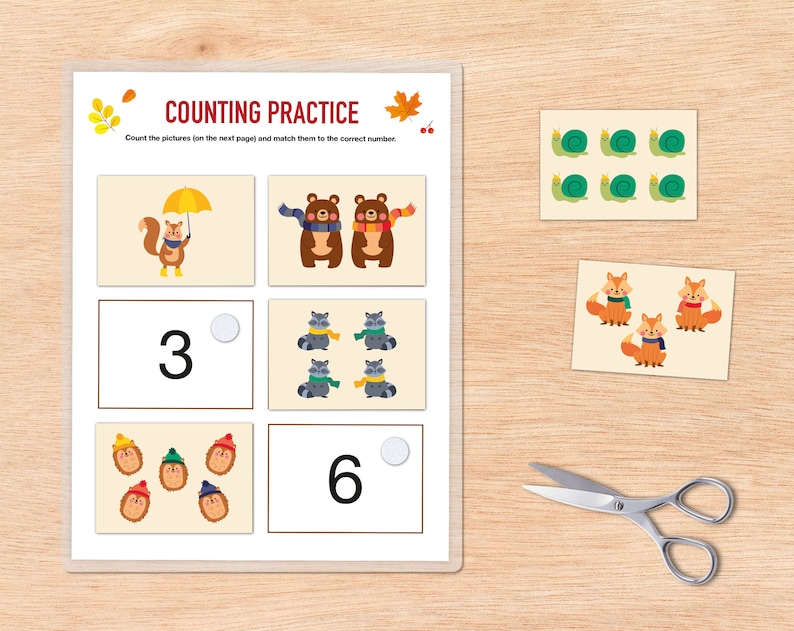 Fall Preschool Busy Binder Printables, Autumn Learning Packet, 20 Pages ...