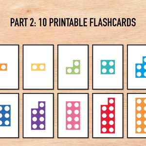 Printable Numicon Peg It Cards & Basic Flashcards (numbers 1-10 ...