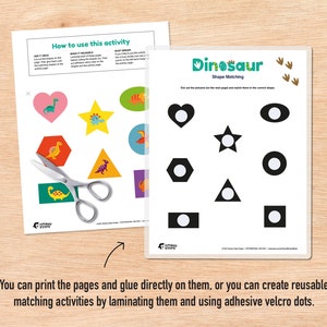 Dinosaur Themed Printable Learning Packet, 20 Preschool Worksheets ...