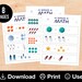 Pirate Themed Math Worksheets for Kindergarten or Preschool Kids, Basic ...
