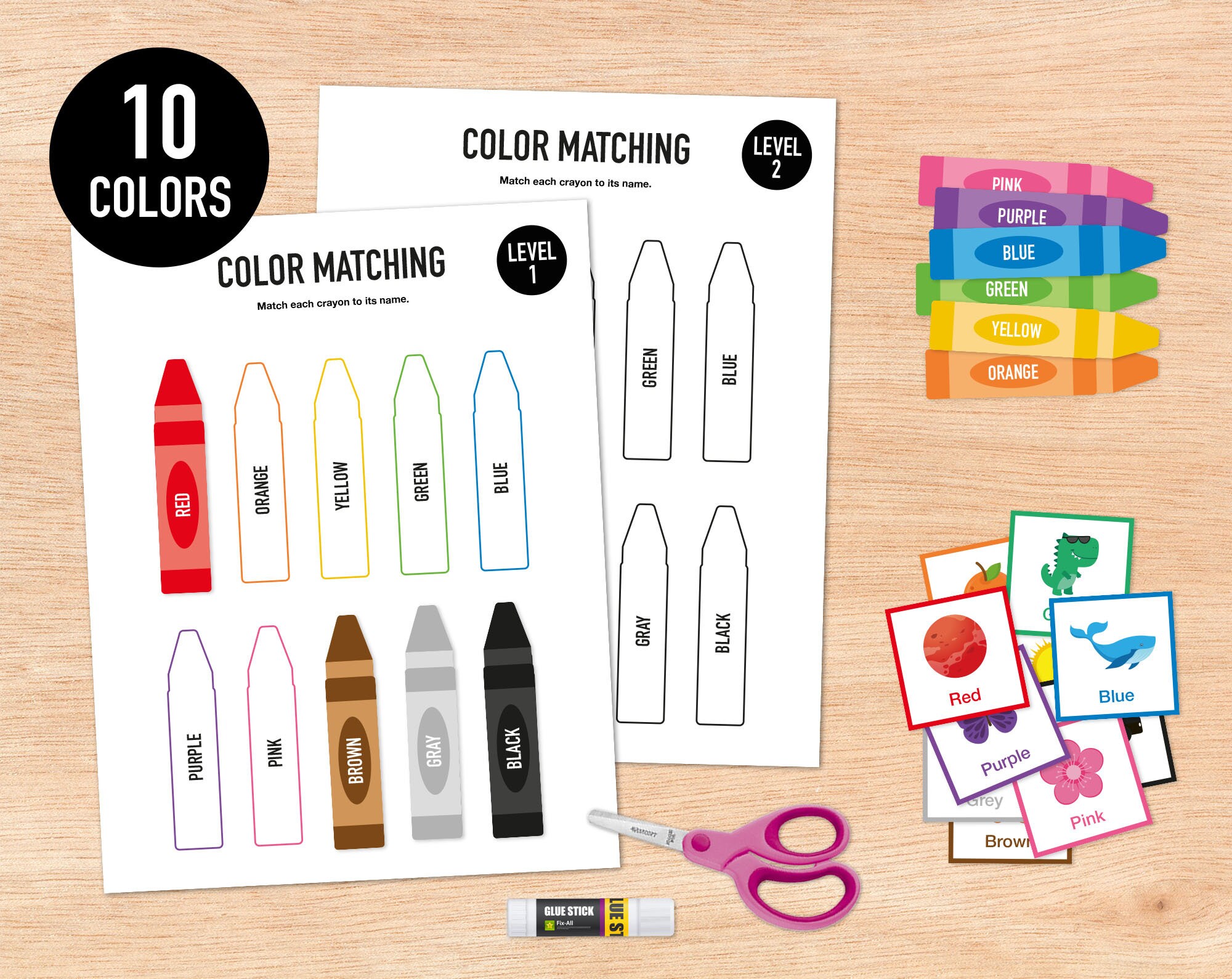 Rainbow Color Themed Activities & Worksheets for Home Learning Binder ...