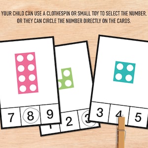 Printable Numicon Peg It Cards & Basic Flashcards (numbers 1-10 ...