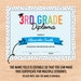 Editable 3rd Grade Diploma, Printable Certificate for Class, End of ...