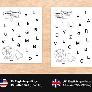 Zoo Animals Printable Preschool Learning Packet (25 Pages), Toddler ...