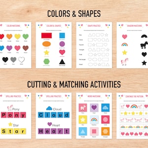 Little Pony Busy Book Activities for Toddler Girl, Printable Packet for ...