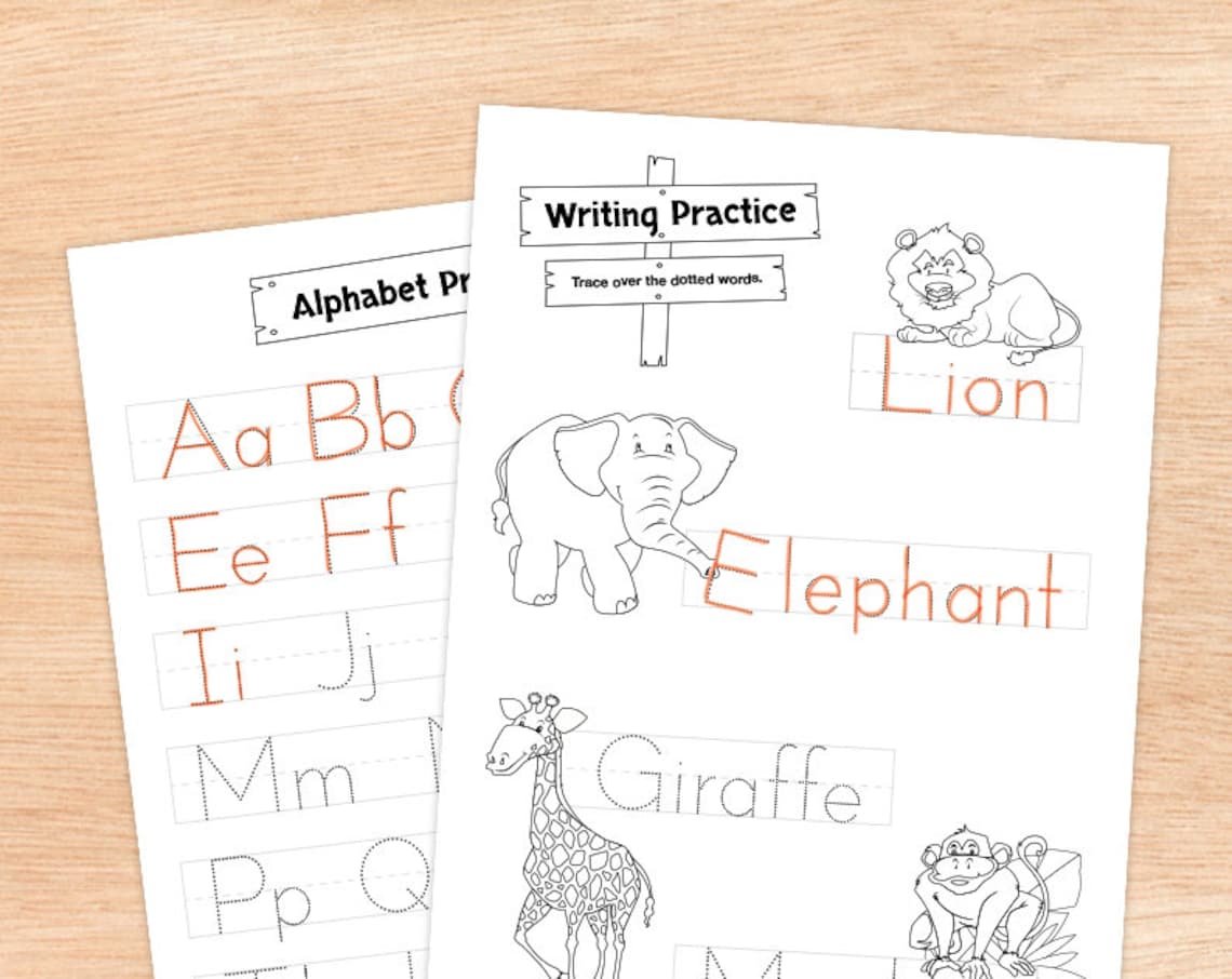 Zoo Animals Learning Packet (25 Pages): Worksheets and Activities for ...