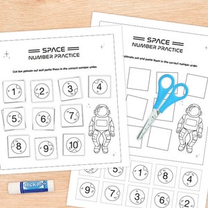 Space Preschool Worksheets and Activities, Early Learning Binder Packet ...