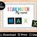 Editable Name Matching Activity 3 Letter Name, I Can Spell My Name ...