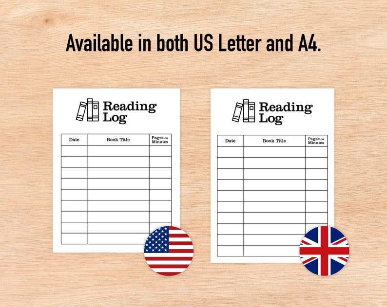Library Role Play Printable: Kids Reading Log & Library Card (digital ...
