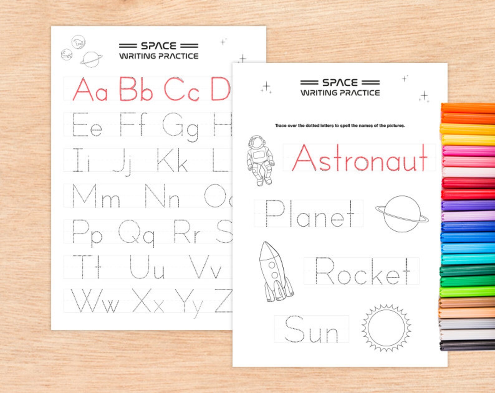 Space Preschool Worksheets and Activities, Early Learning Binder Packet ...