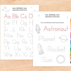 Space Preschool Worksheets and Activities, Early Learning Binder Packet ...