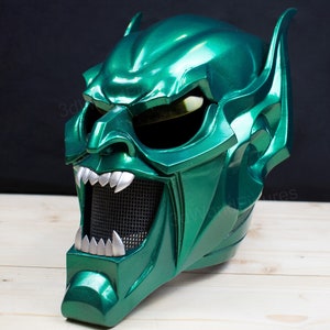 Green Goblin Mask Sinister Goblin King Mask Handcrafted Villainous ...