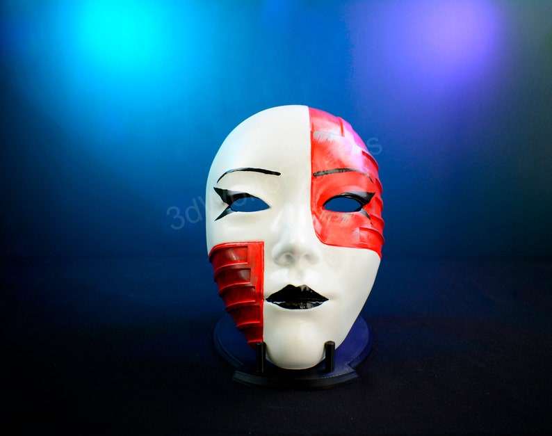 Handmade Full Face Mask Futuristic Mask Cyberpunk Mask Party Gifts ...