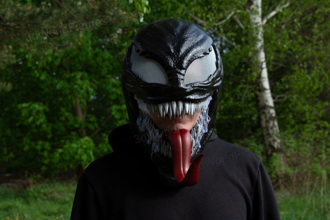 Venom Mask Symbiote Mask Scary Black Mask Mask Cosplay Cosplay Props ...