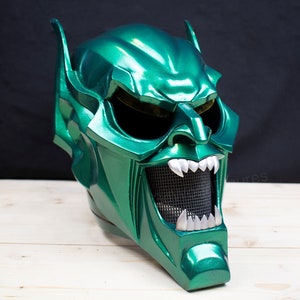 Green Goblin Mask Sinister Goblin King Mask Handcrafted Villainous ...