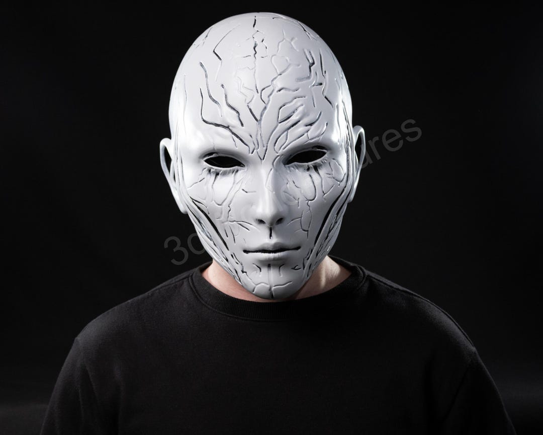 Scary Villain Helmet – Horror Full Face Helmet – Dark Fantasy Costume ...
