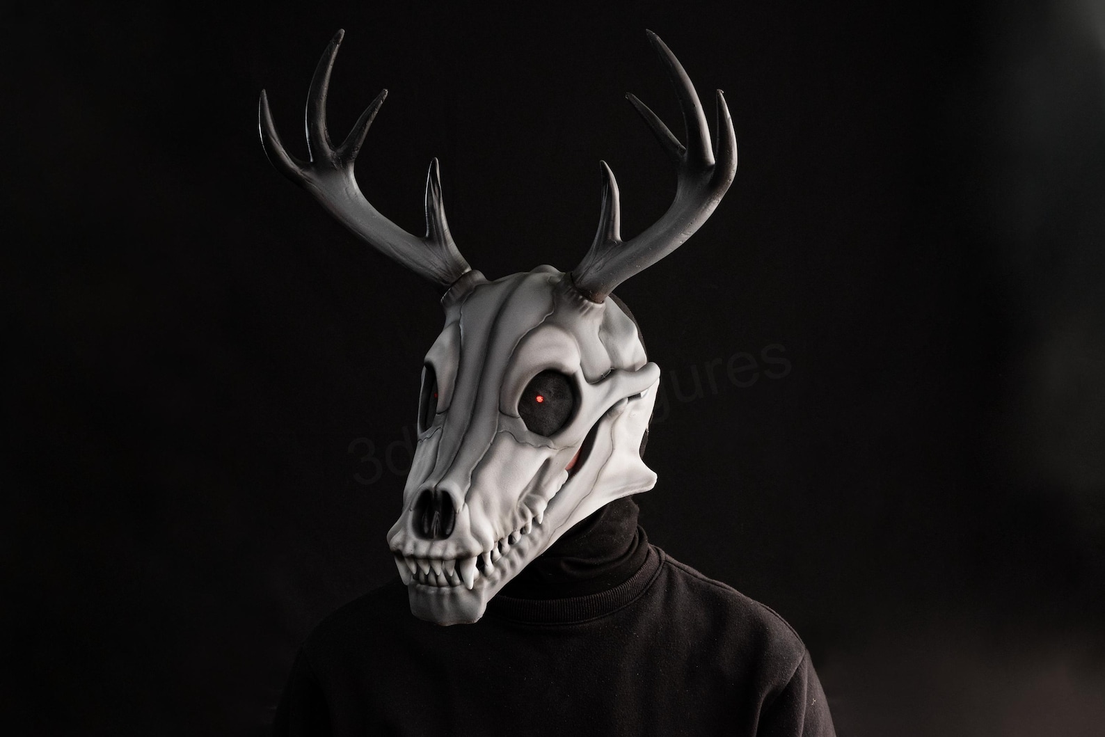 Wendigo Skull Mask Moving Jaw – Deer Skull Helmet – Skull Mask With ...
