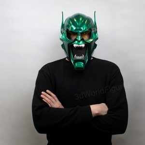 Green Goblin Mask Sinister Goblin King Mask Handcrafted Villainous ...