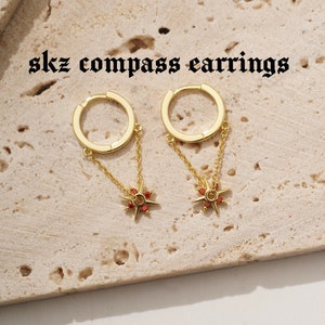 SKZ Compass Earrings - Etsy