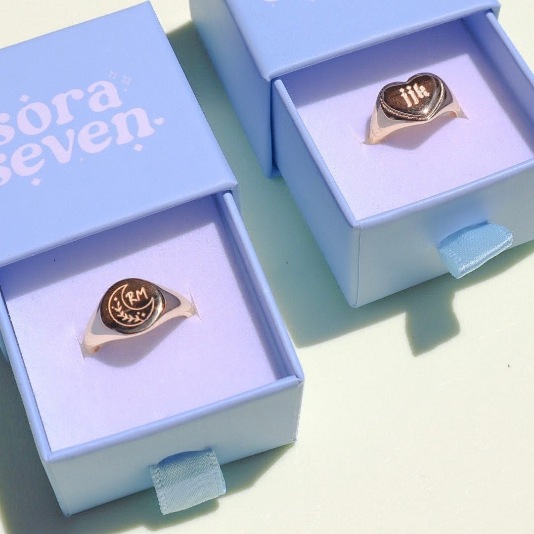RM Yoongi, Taehyung, Jungkook Bias Engraved Rings - Etsy UK