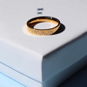SKZ Custom Engraved Ring - Etsy