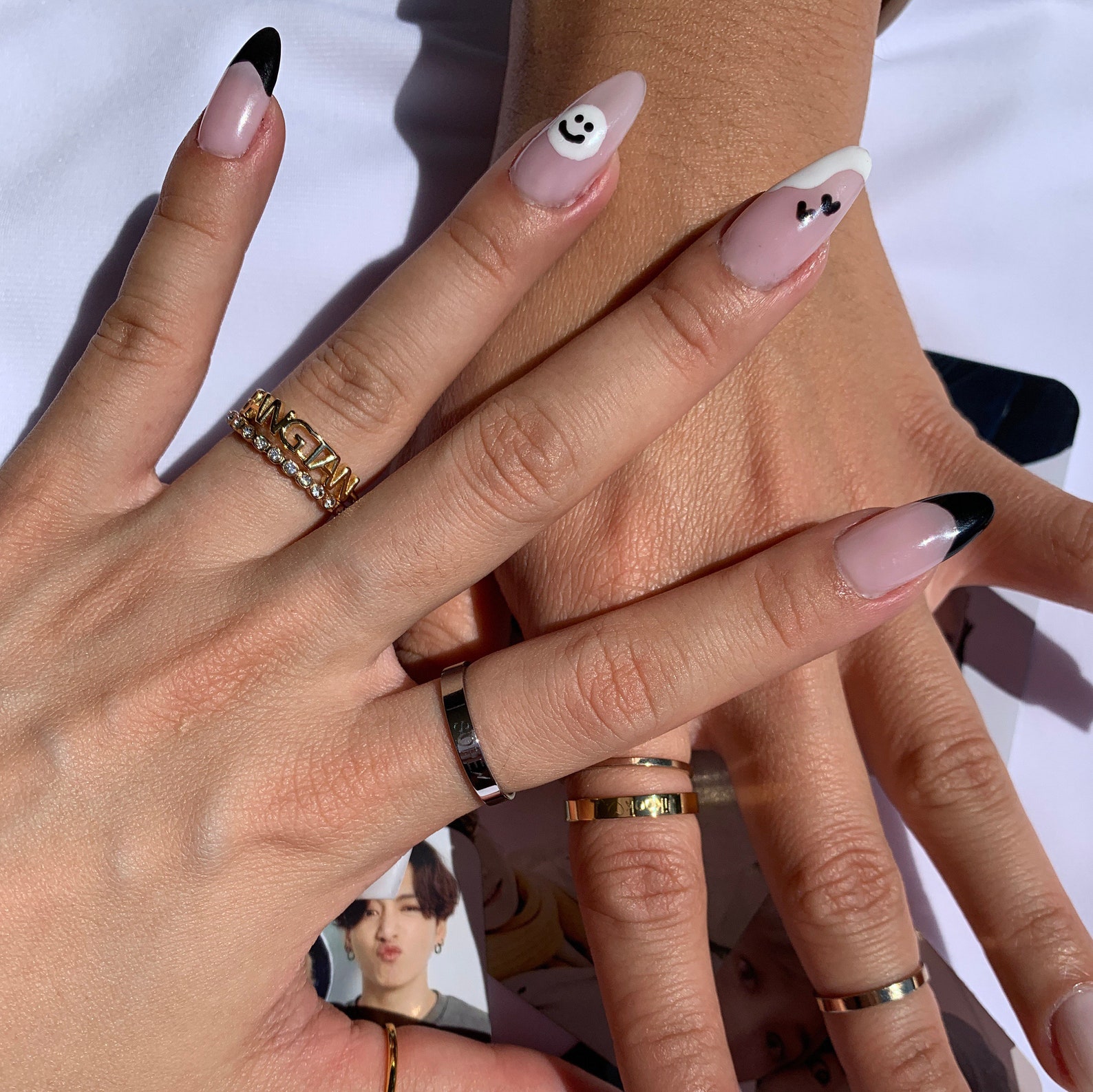 KPOP ENGRAVED RING/ Personalized Kpop Bias Bts Txt Twice | Etsy