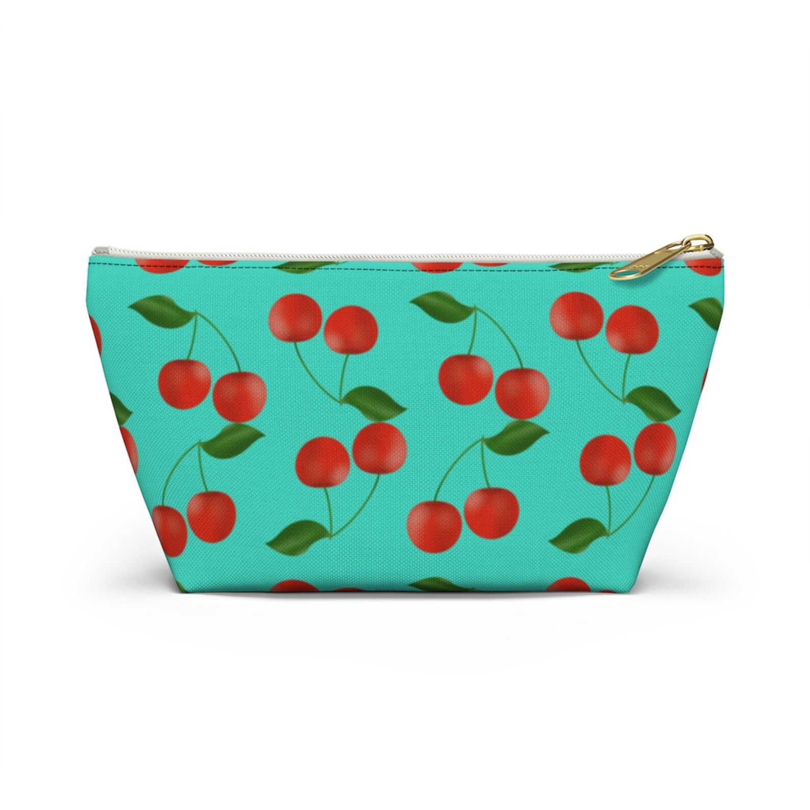 Vintage Style Retro Cherry Pattern Accessory Pouch Cosmetic - Etsy