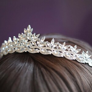 Bridal Tiara Set for Bride, Wedding Jewelry, Necklace and Earrings Set ...