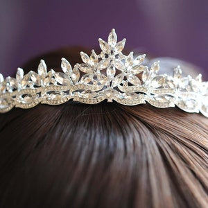 Bridal Tiara Set for Bride, Wedding Jewelry, Necklace and Earrings Set ...