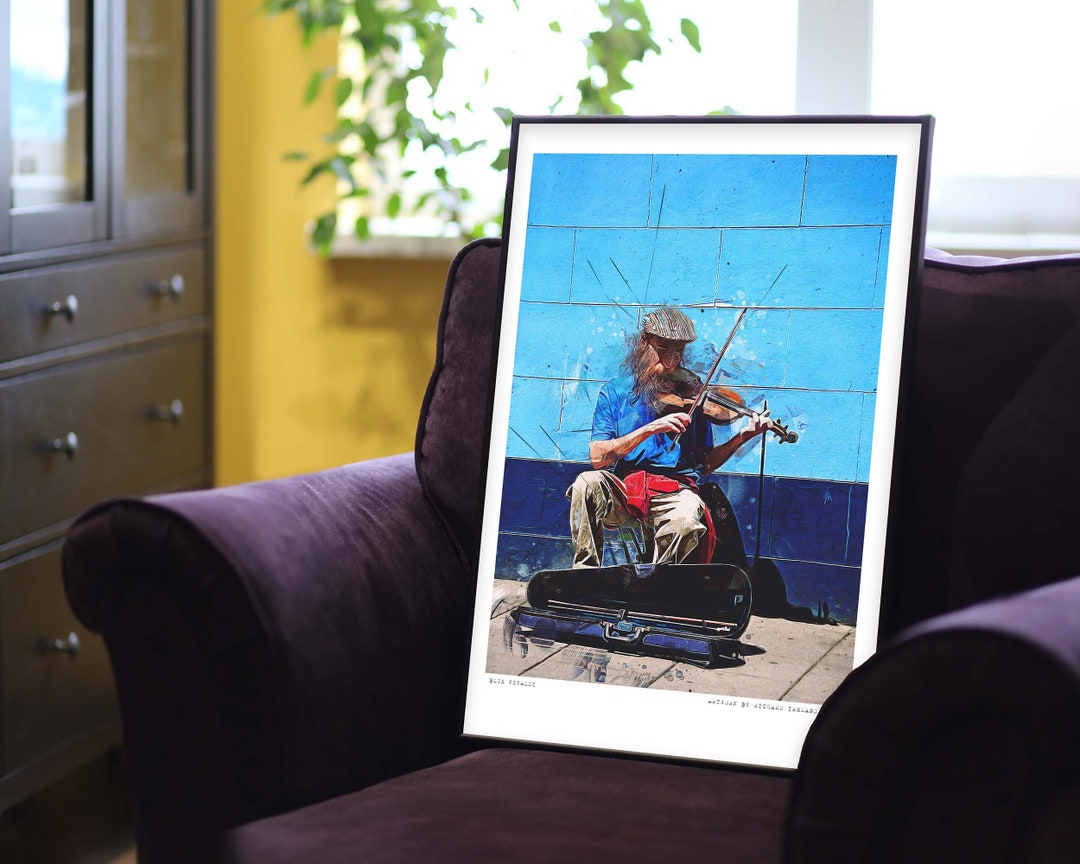 BLUE VIVALDI Original Art Print - Etsy