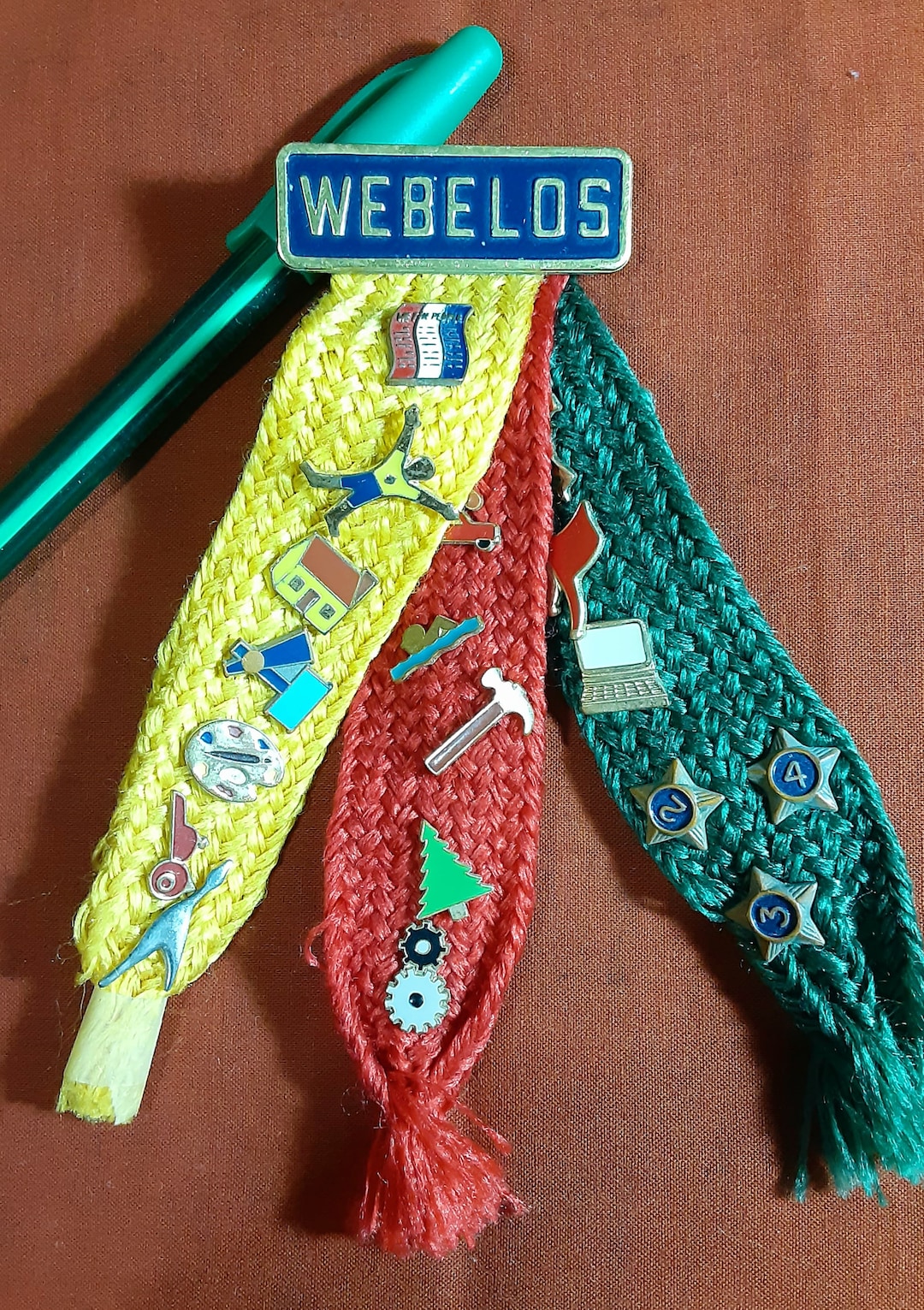 Vintage WEBELOS Colors With 20 Pins in Loved Condition - Etsy