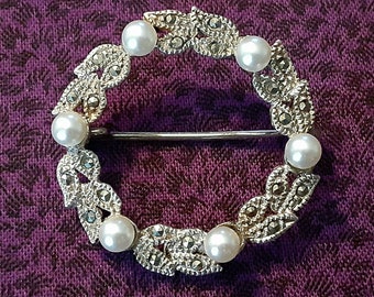 Sterling Marcasite Brooch, Dress Clips, Fabulous - Etsy