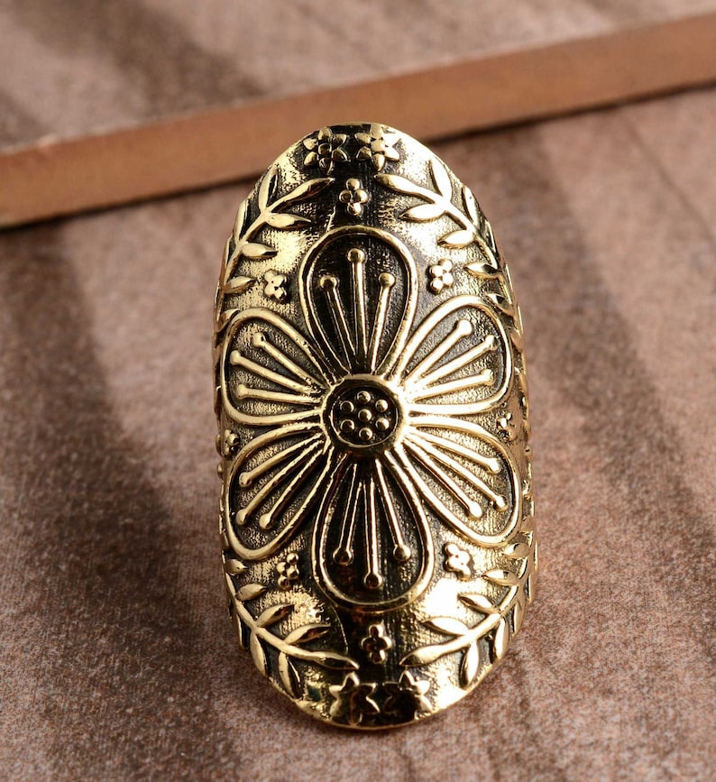 Mandala Ring Boho Ring Sacred Geometry Ring Meditation - Etsy