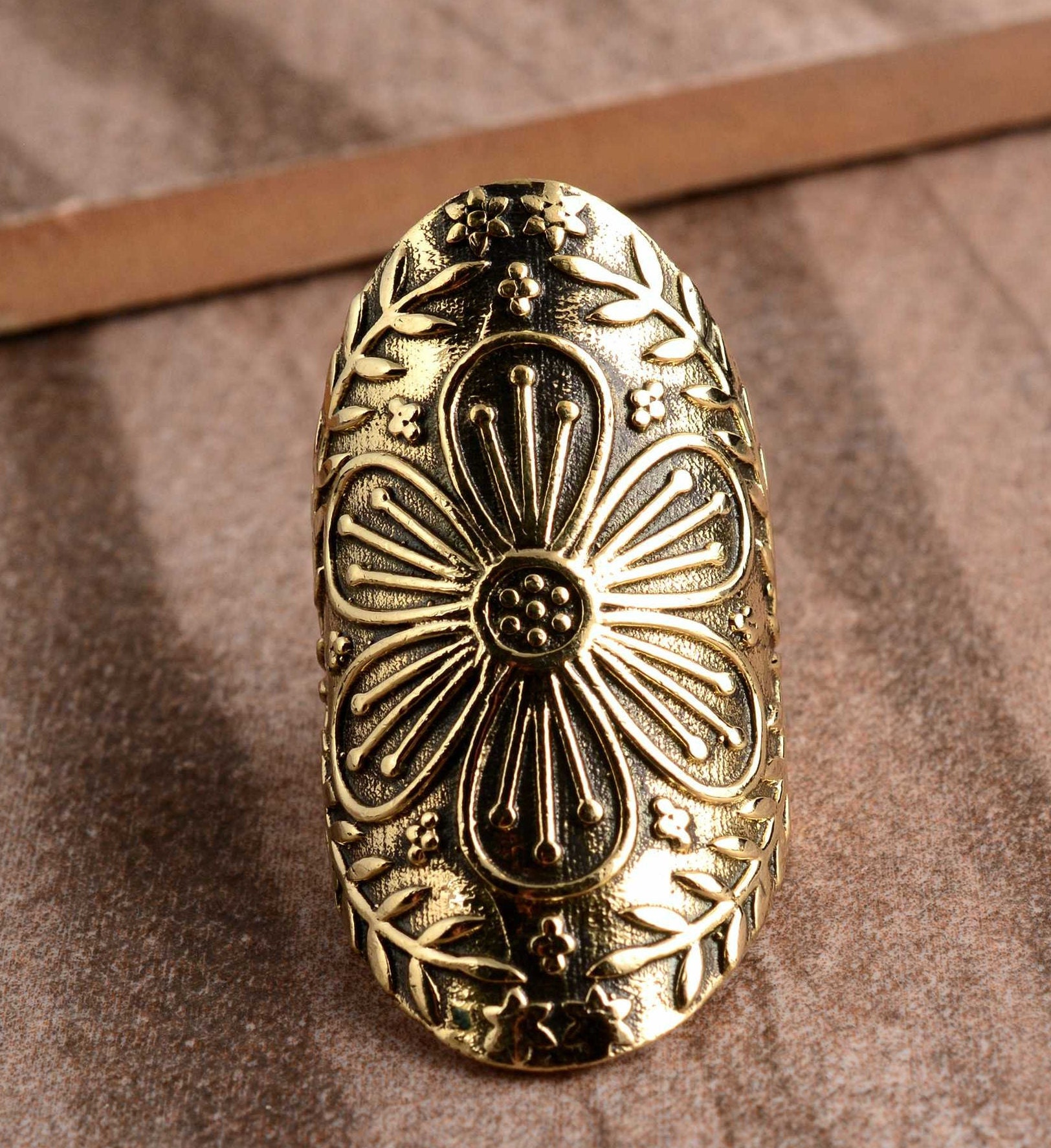 Mandala Ring Boho Ring Sacred Geometry Ring Meditation - Etsy