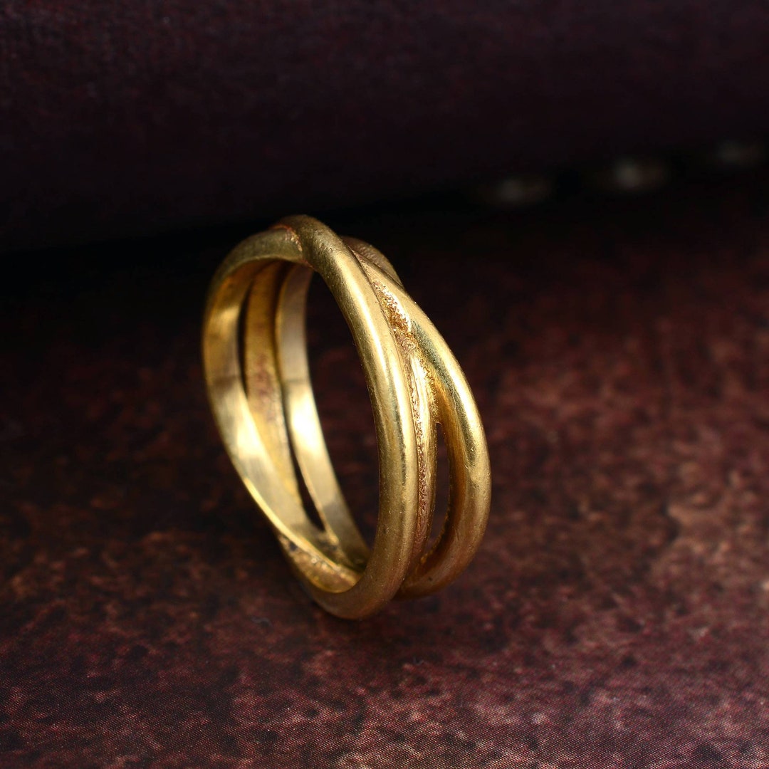 Love Knot Ring, Gold Knot Ring, Double Knot Ring, Celtic Knot Ring ...