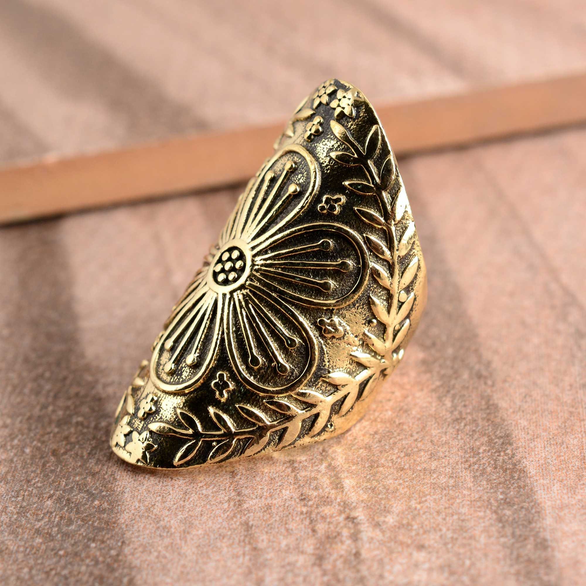 Mandala Ring Boho Ring Sacred Geometry Ring Meditation - Etsy