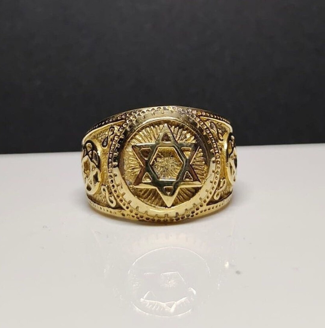 Star of David Ring. Archangels Signet Ring .sacred Symbols Talisman ...